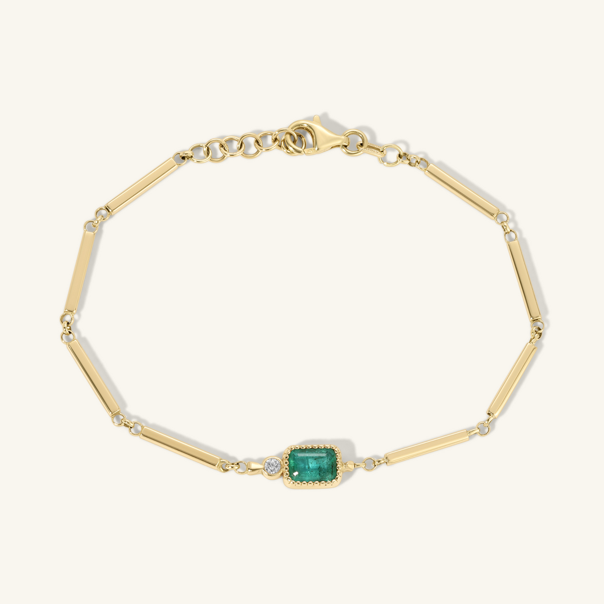 Eva Emerald Cut Station Bracelet | Zahava