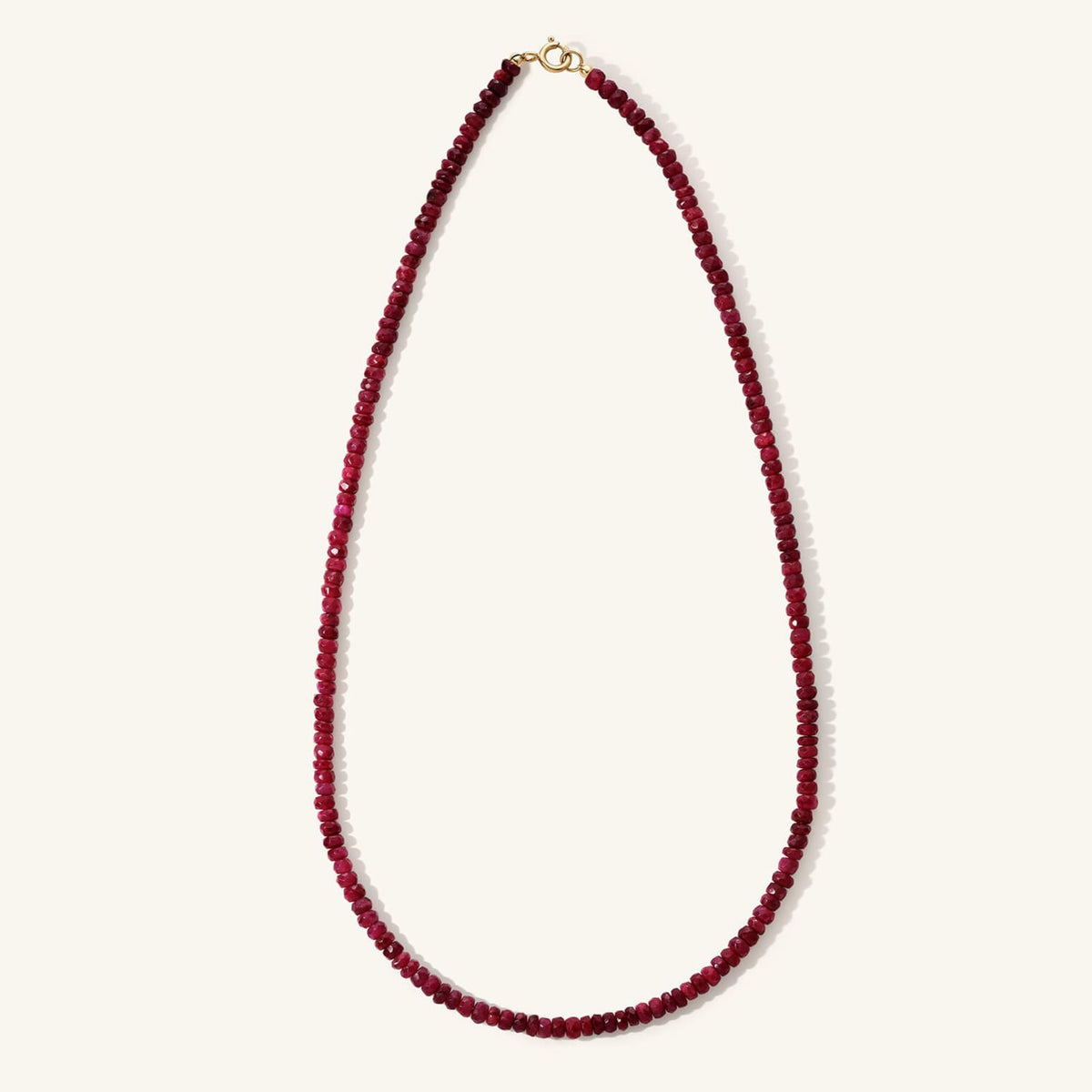 Ruby Faceted Beaded Necklace | Zahava
